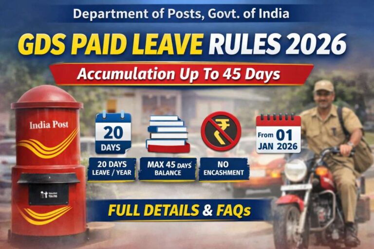 GDS Paid Leave Rules 2026: Accumulation Up To 45 Days — Full Details ...